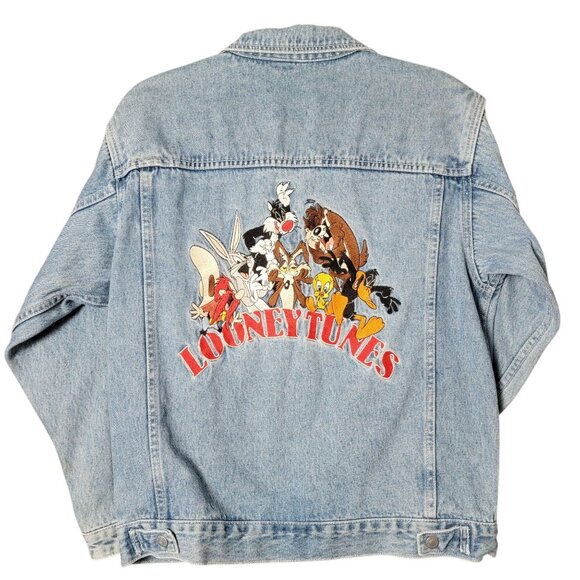 Warner Bros. | Jackets & Coats | Vtg 9s Warner Bros Studio Store Looney ...